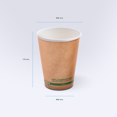 Paper Cup + Lid 12 Oz - Avani