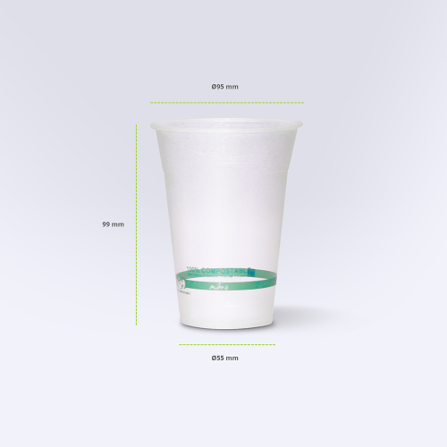 PLA Cup + Lid 12 Oz - Avani
