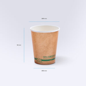 Paper Cup + Lid 8 Oz - Avani